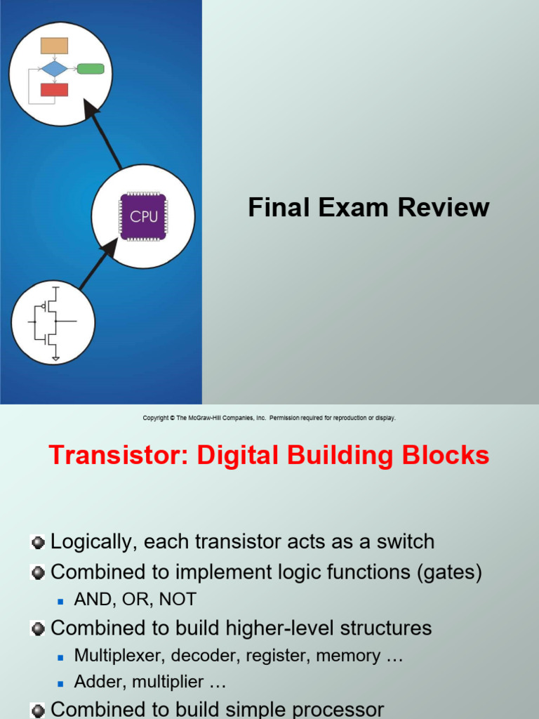 FinalExamReview | PDF | Cpu Cache | Random Access Memory