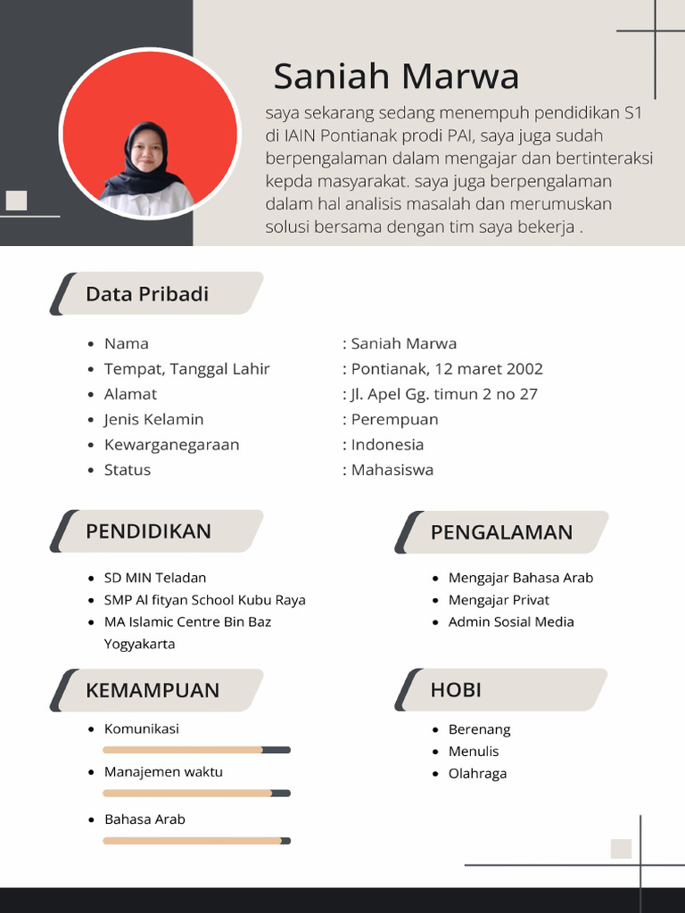 CV Saniah Marwa.pdf | PDF