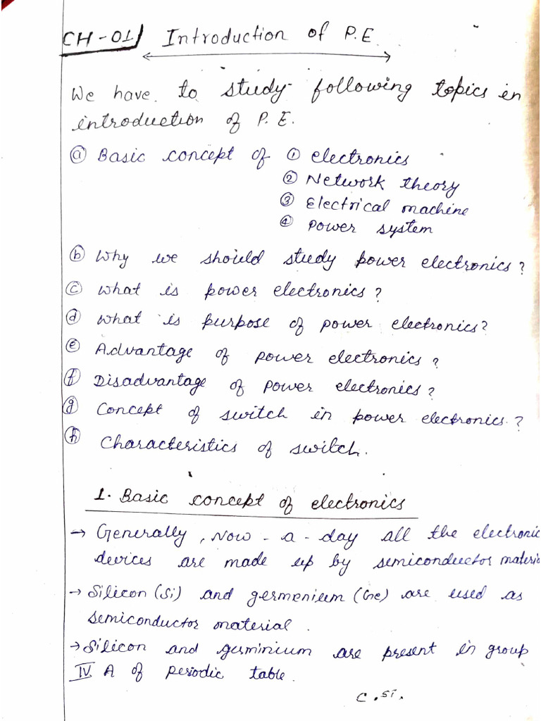 Power Electronics Notes | PDF