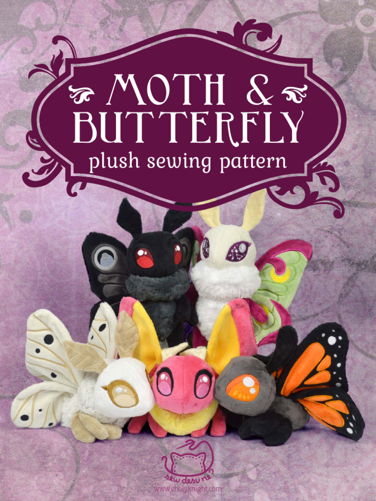 Moth and Butterfly Plush Sewing Pattern | PDF | Sewing | Knitting