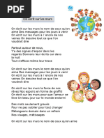 On Écrit Sur Les Murs Paroles | PDF