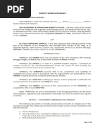 Survey Agreement (Sample) | PDF | Consultant | Surveying