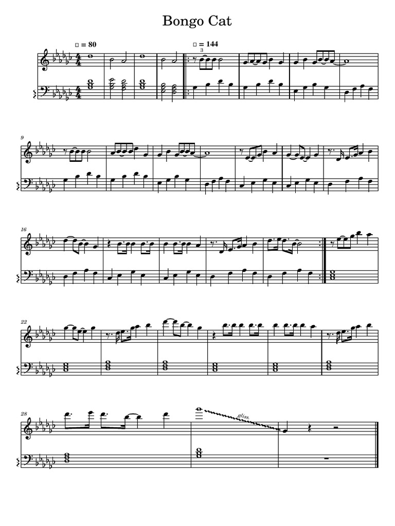 Bongo Cat | PDF | Cats | Fictional Felines