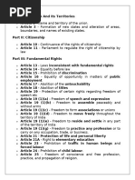Indian Constitution Overview Chart | PDF