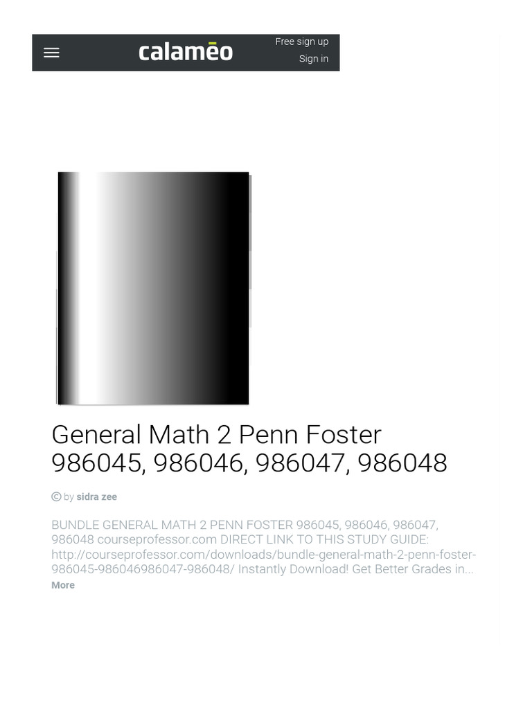General Math 2 Study Guide | PDF