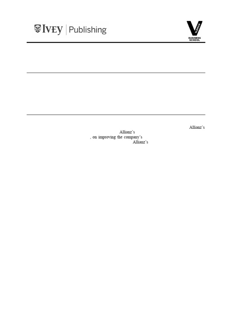 Allianz Improving PL Through Machine Learning | PDF | Insurance ...