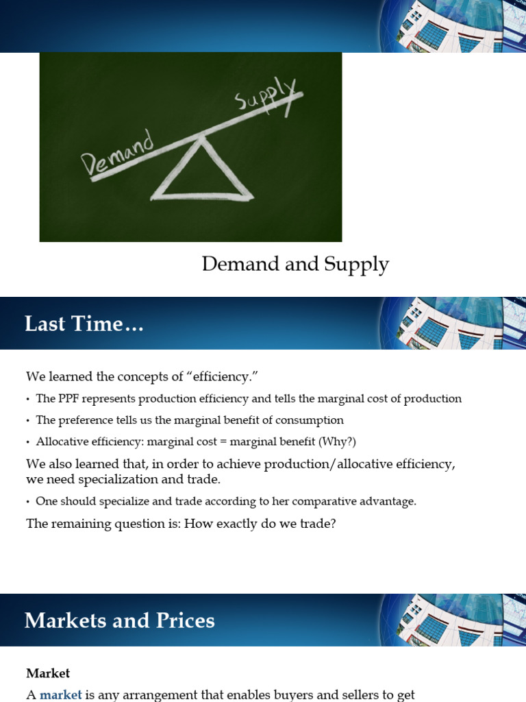 lecture3_econ2113 | PDF | Supply (Economics) | Demand