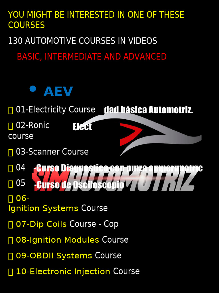 Automotive Courses | PDF | Chrysler | Automotive Industry