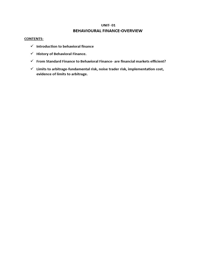 Understanding Investor Behavior in Finance | PDF | Behavioral Economics ...