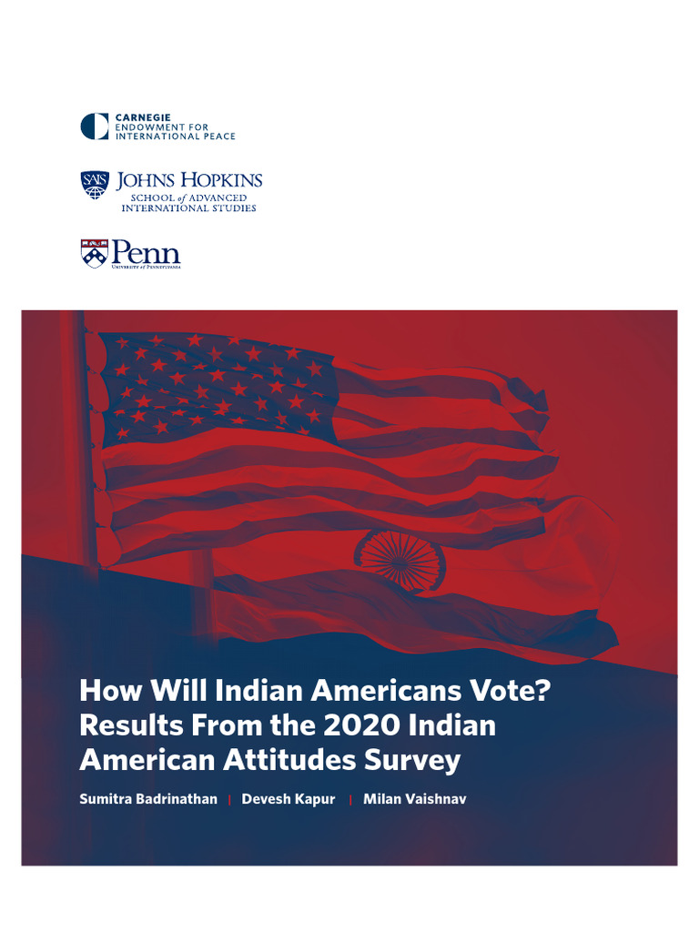 2020 Indian American Survey | PDF | Republican Party (United States ...