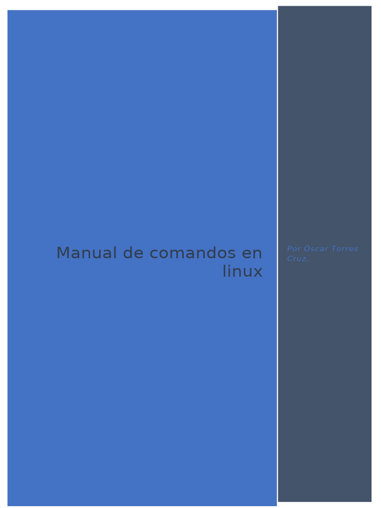 Manual Extendido de Comandos Linux | PDF | Archivo de computadora | Usuario (informática)