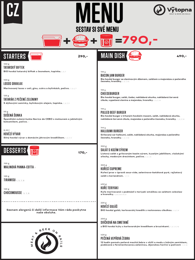 Menu Web Cervenec | PDF