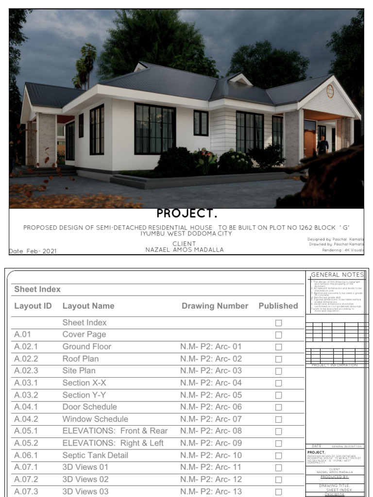 Semi - Detach Package | PDF | Buildings And Structures