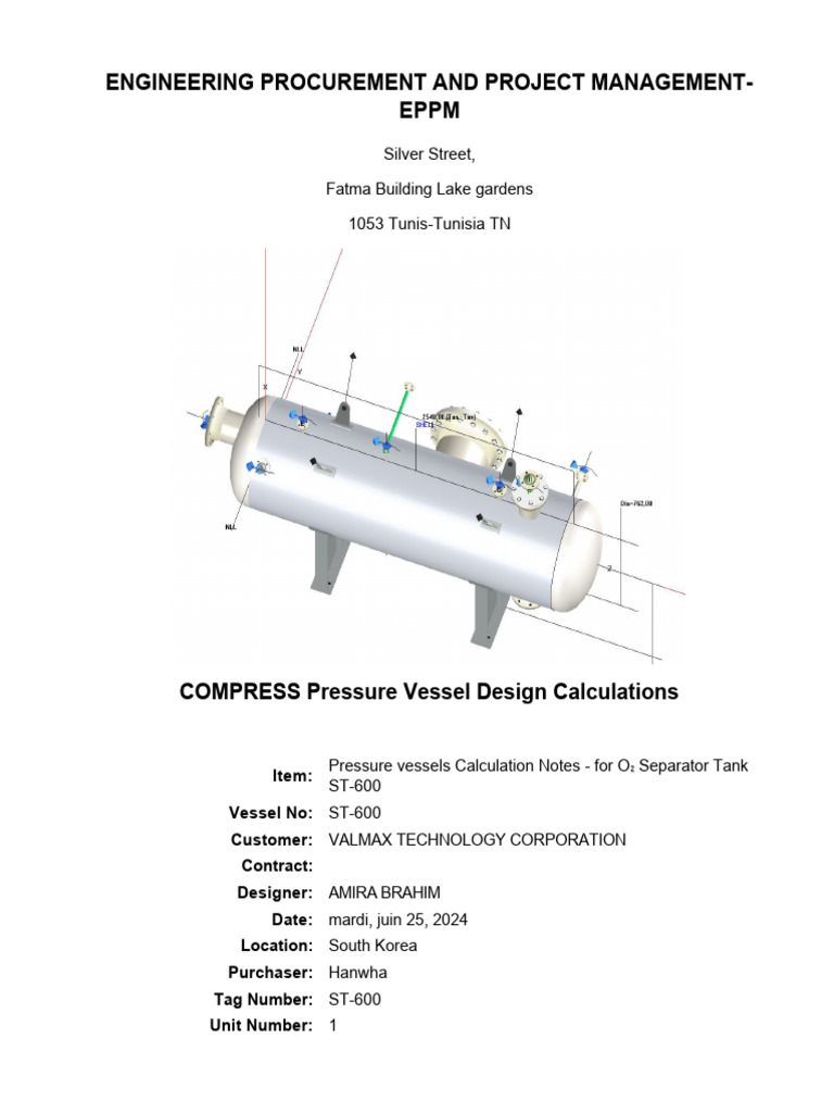 Appendix 1 ASME VIII Calculation ST-600 Rev 03C | PDF | Gas Technologies | Chemical Engineering