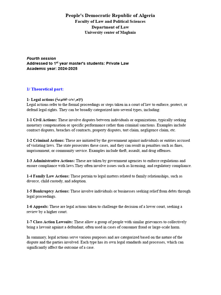 Fourth Session | PDF | Lawsuit | Bankruptcy