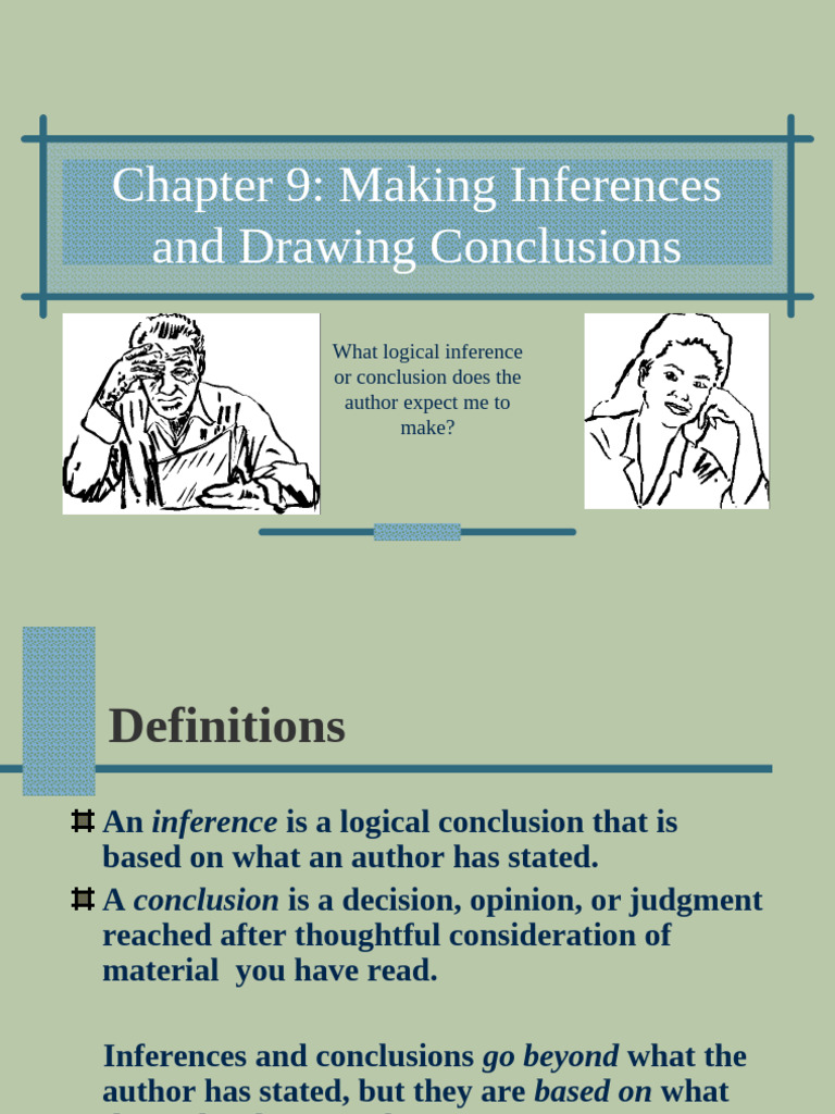 Drawing Inferences | PDF | Inference | Logic