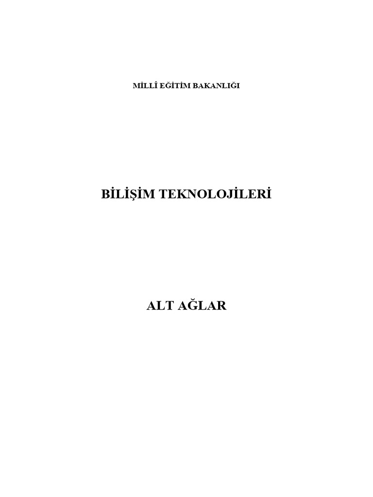 Megep7 Ders Notu Alt Aglar | PDF
