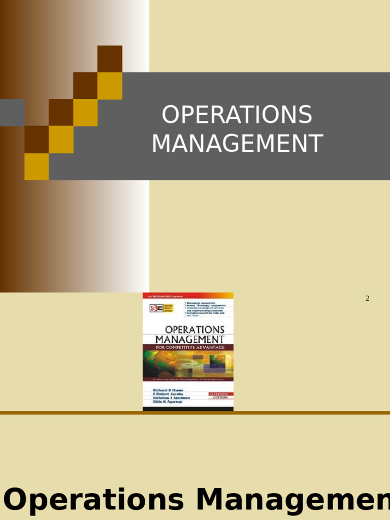 Introduction To Operations Management 2 | PDF | Lean Manufacturing ...