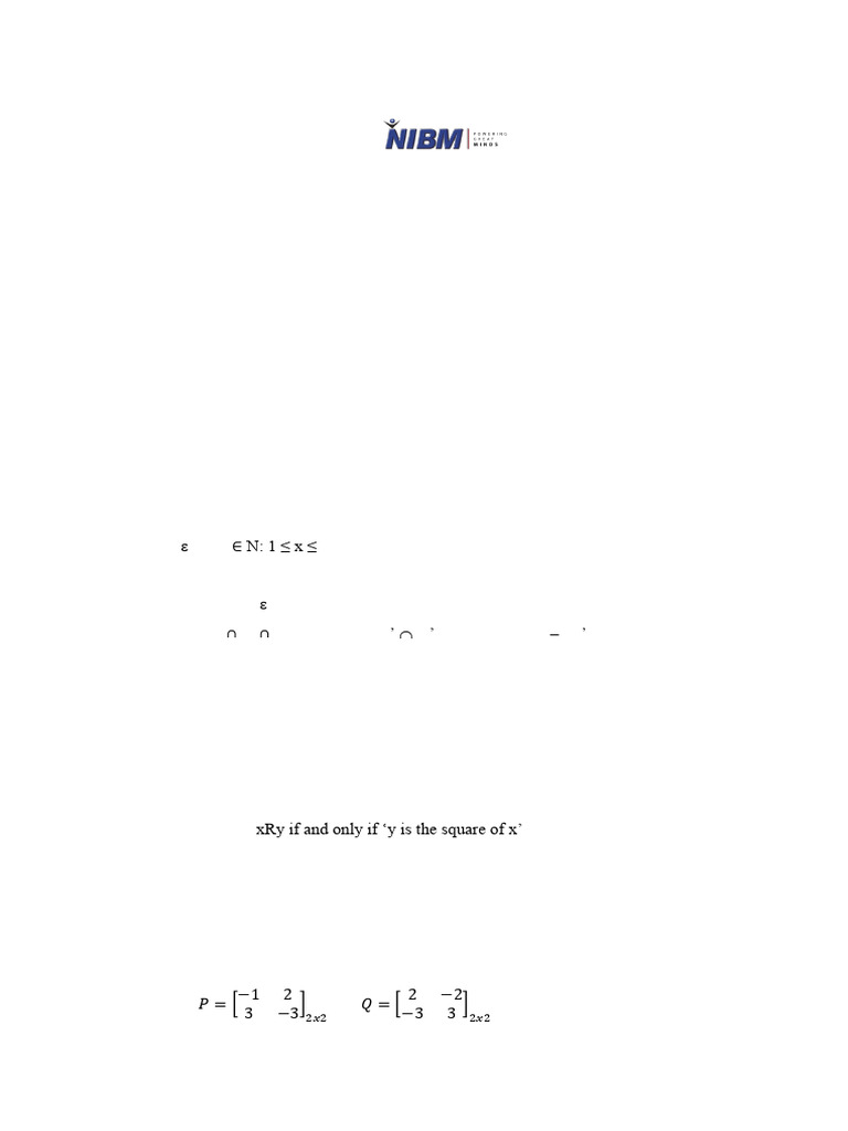 DCSD 20.1F Mathematics For Computing | PDF | Matrix (Mathematics) | Mode (Statistics)