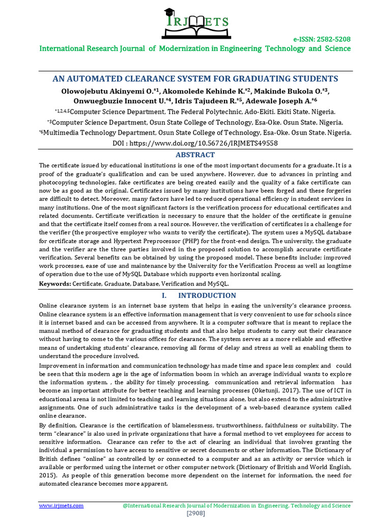 fin_irjmets1709461978 | PDF | Databases | World Wide Web