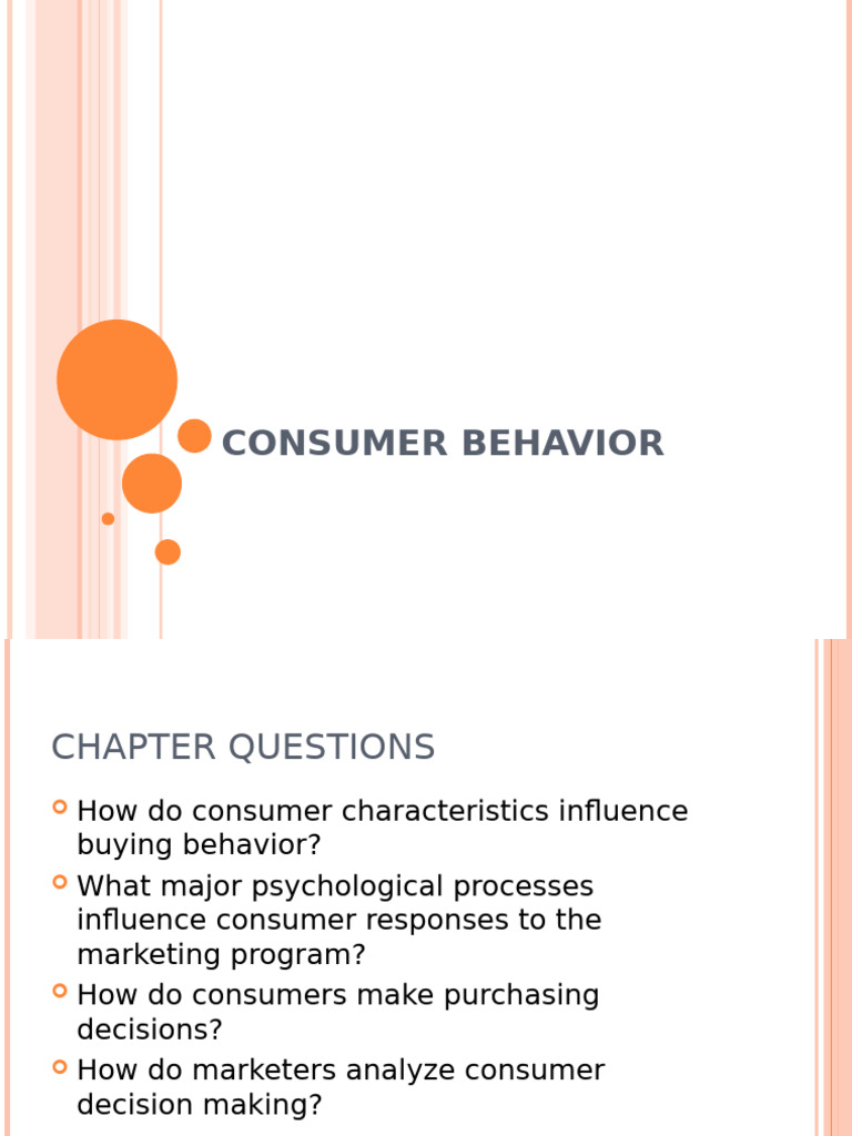 Consumer Behaviour | PDF