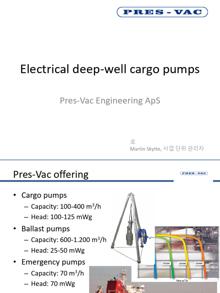 Electrical Cargo Pump Solutions | PDF | Pump | Bearing (Mechanical)