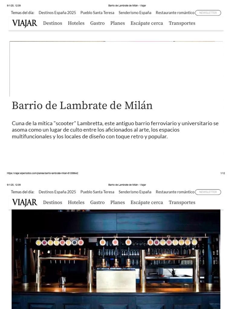 Descubre el Barrio Lambrate en Milán | PDF