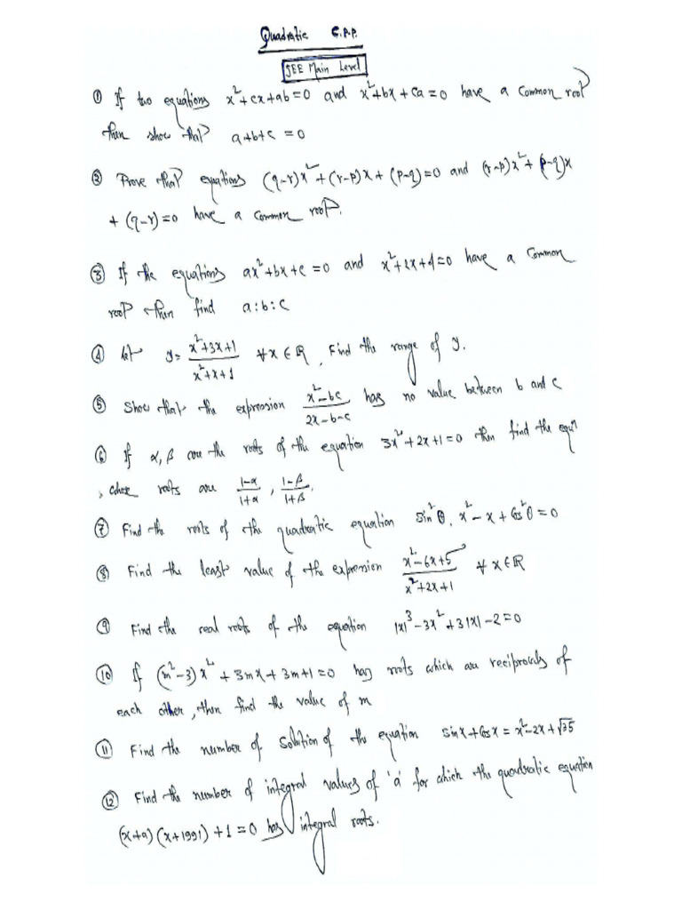 Quadratic CPP_2 | PDF