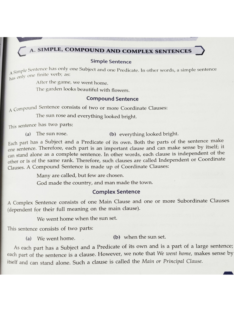 Simple, Compound,Complex | PDF