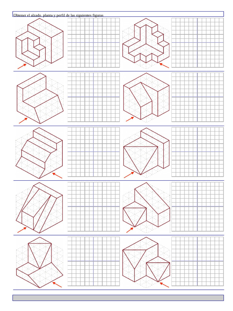 Vistas de Isométrico A Diédrico | PDF