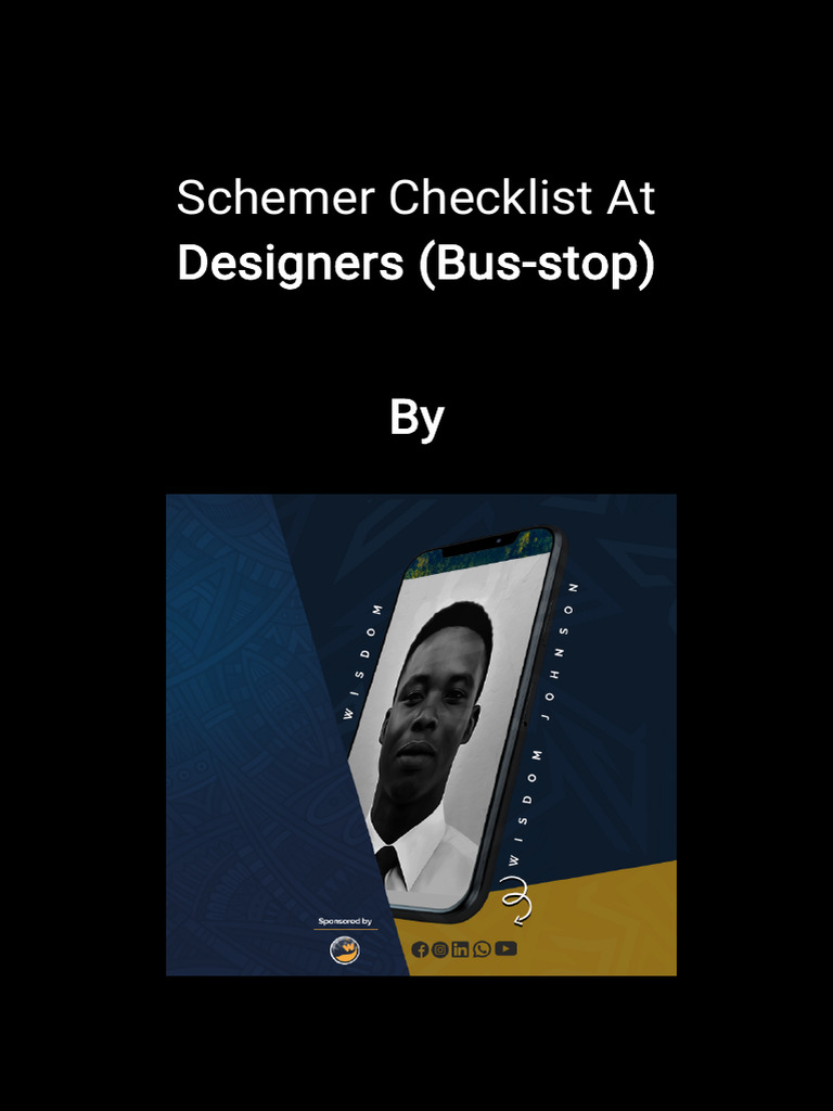 Schemer Checklist For Designers Busstop | PDF