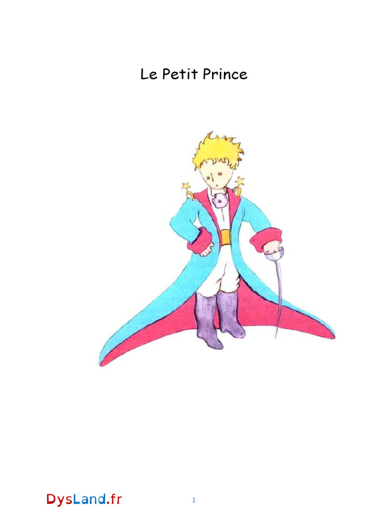 Le Petit Prince : Chapitres et Résumé | PDF | Le Petit Prince | Mouton