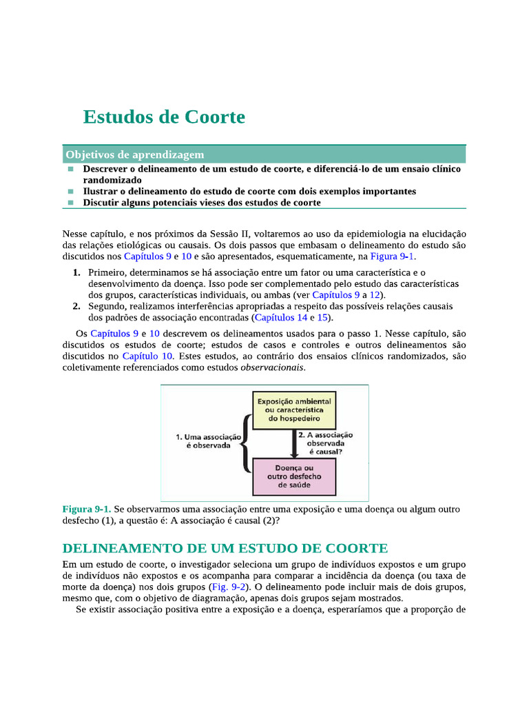 Estudo de Coorte | PDF
