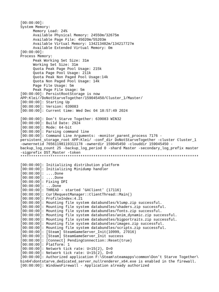 Masterserverlog Pdf Graphics Processing Unit 64 Bit Computing 9816
