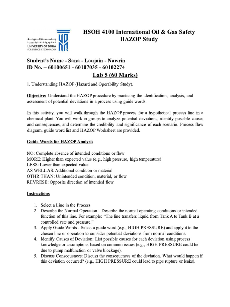 Oil and Gas - Lab 5 | PDF