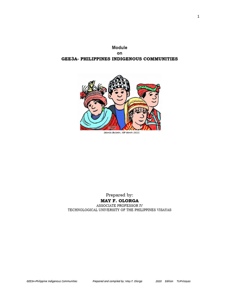 Module Indigenous Peoples | PDF