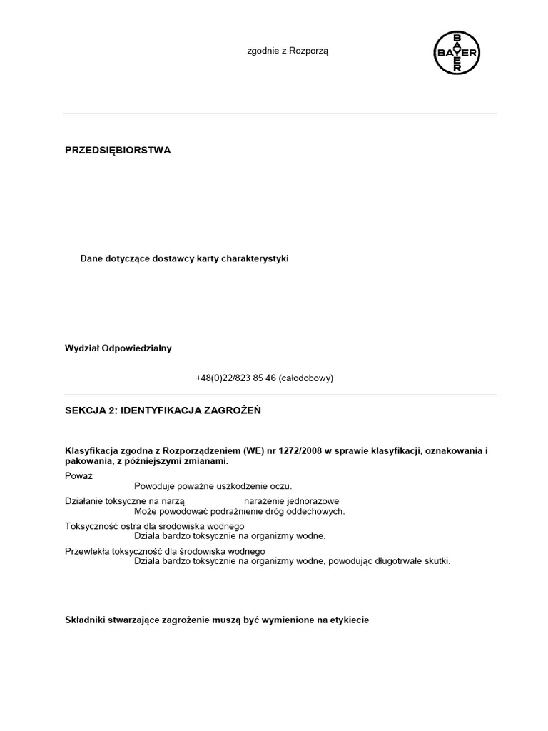 MAISTER POWER 425 OD Karta Charakterystyki | PDF