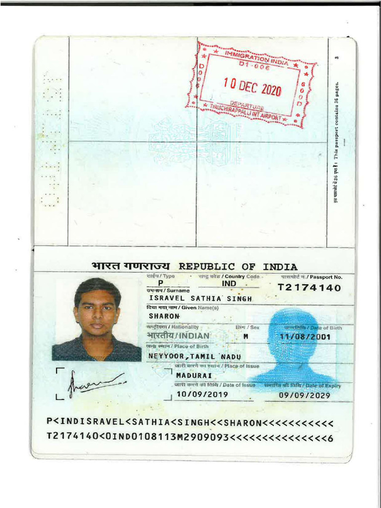 Biodata of Travel Document_compressed | PDF