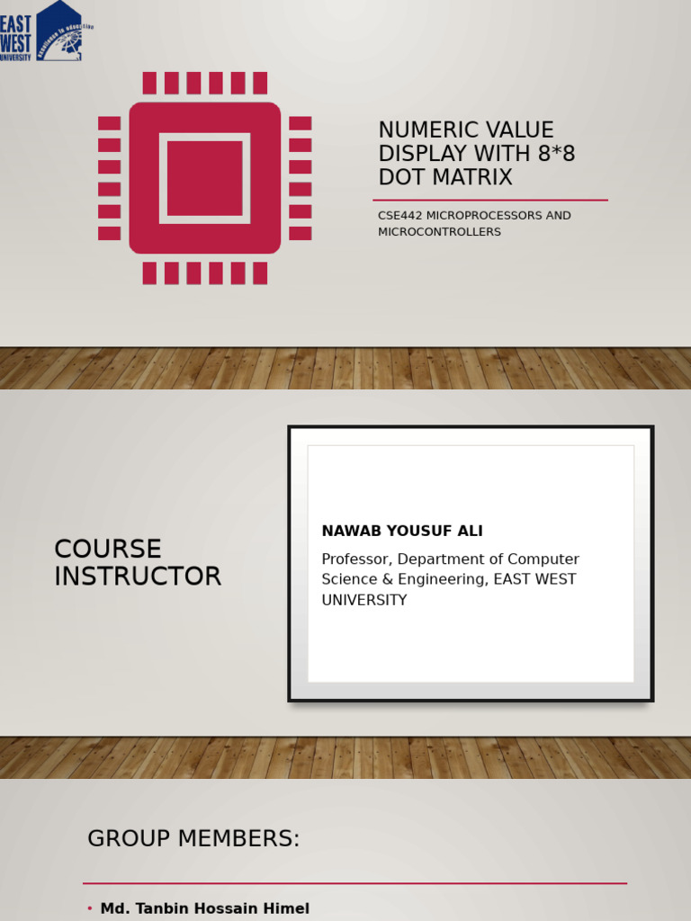 Numeric value display with 8*8 dot matrix | PDF