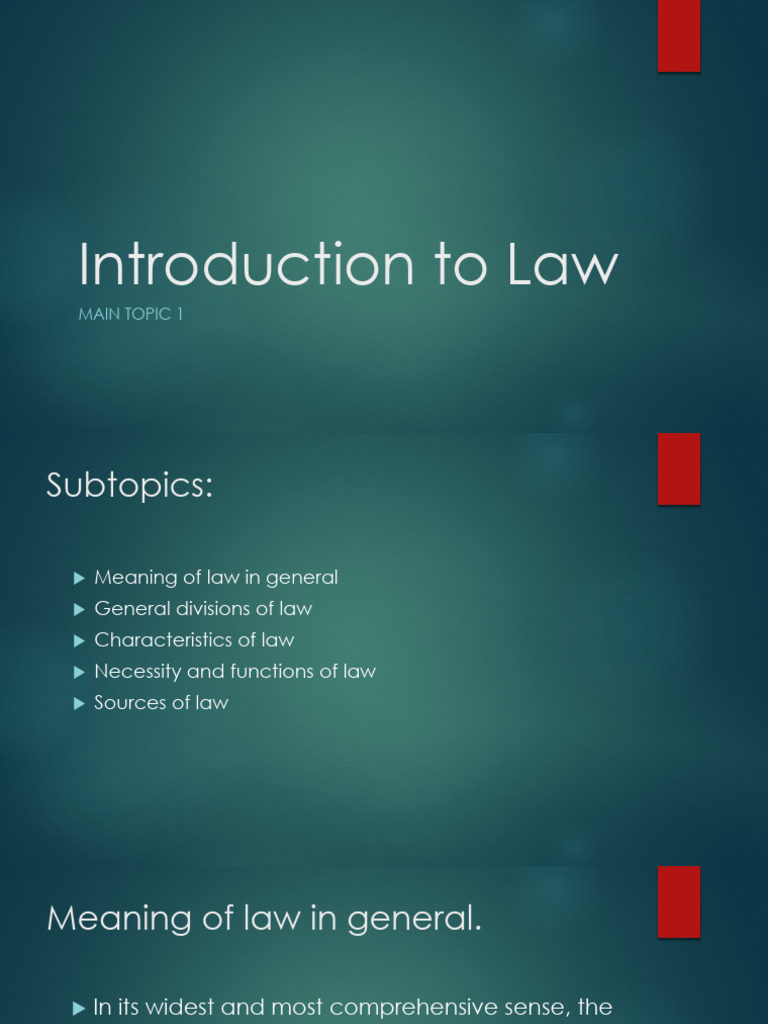 Introduction to Law | PDF | Revelation | Precedent