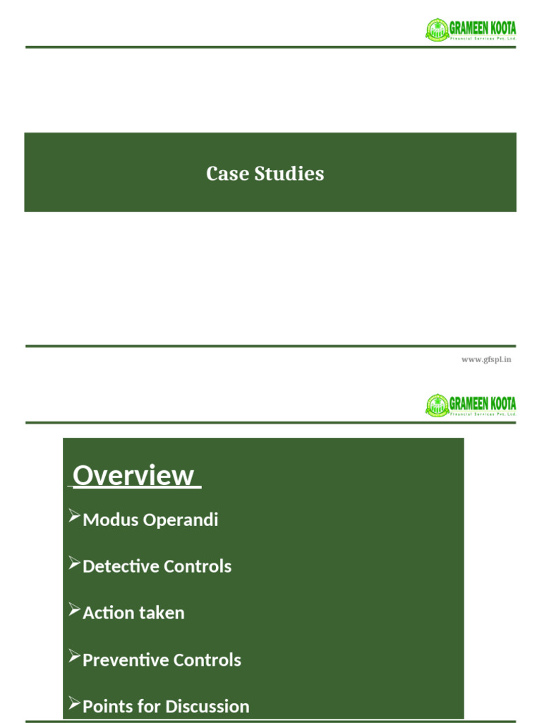 Case Studies of Grameen Koota | PDF | Banking | Financial Services