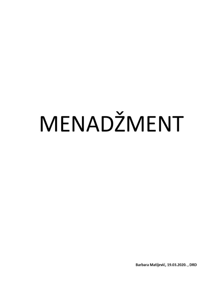 Moja - Skripta Barbara Matijević | PDF