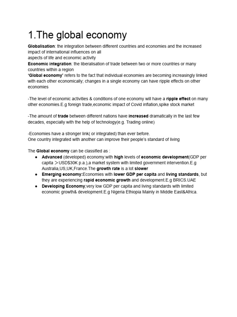 International Economic Integration | PDF | Exports | World Trade ...