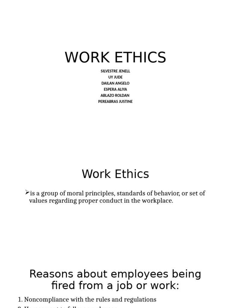 Work-Ethics 025738 | PDF