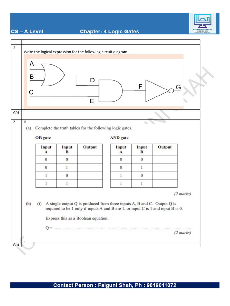 CS - Chapter 4 - Logic Gates | PDF