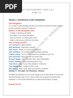 Unit 2 Self Management Skills - 1 AI Class 9 | PDF | Psychology ...