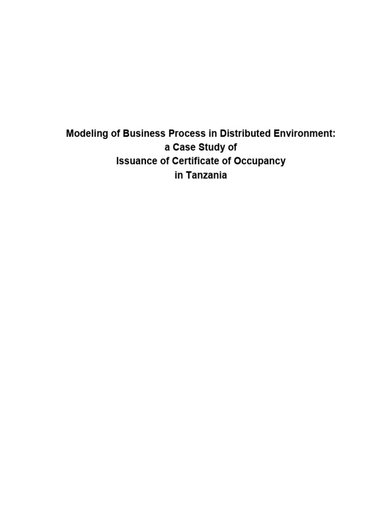 Modeling of Business Process in Distributed Environment | PDF ...