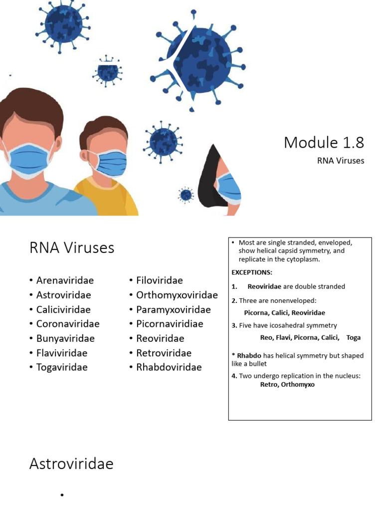 Module-1.8-RNA-Viruses | PDF | Virus | Retrovirus