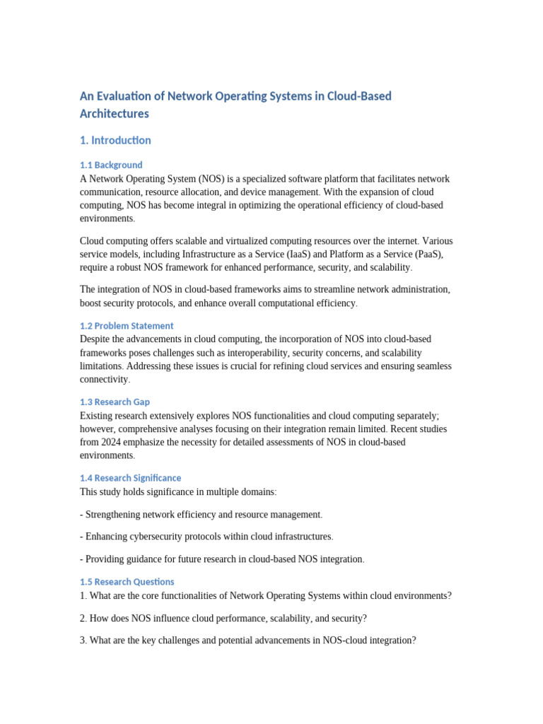 SLR Network Operating System Cloud | PDF | Cloud Computing | Computer Security