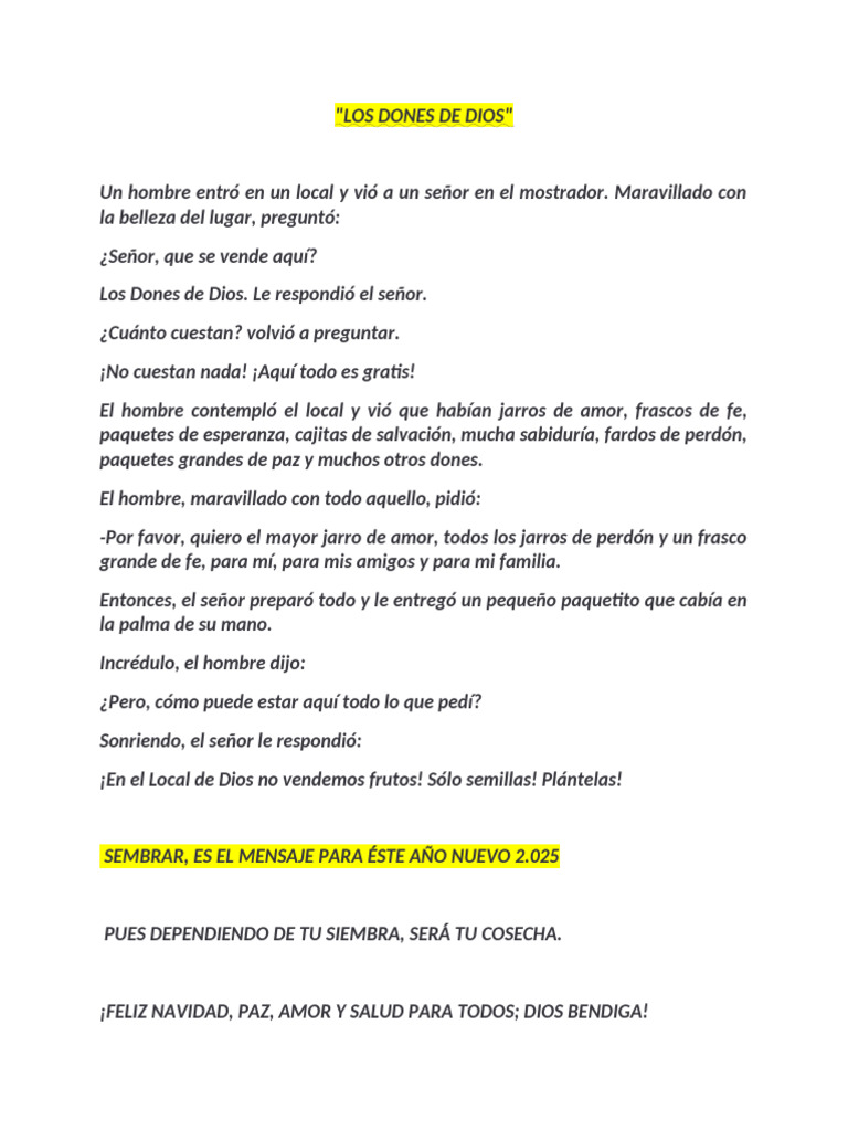 Los Dones de Dios Wps Office | PDF